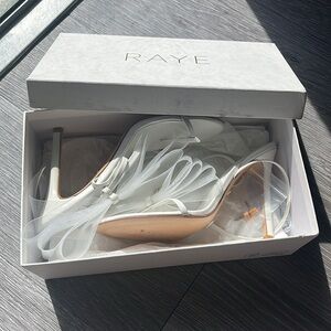 RAYE | Shoes | Raye White Bubbly Heel | Poshmark